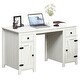 HOMCOM Farm Style Home Office Computer Desk with 2 Drawers, 2 Cabinets ...