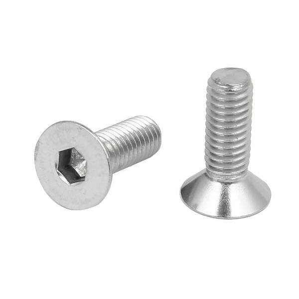 M6x18mm 316 Stainless Steel Countersunk Flat Head Hex Socket Cap Screw ...