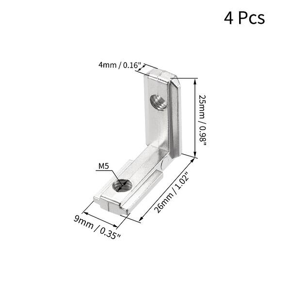 Interior Joint Bracket, Inside Corner Connector for Aluminum Profile ...