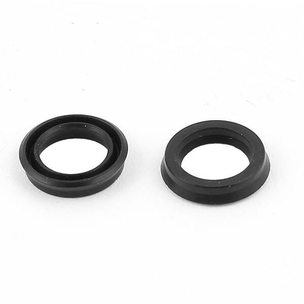 Unique Bargains 2pcs 10mmx7mmx2mm Rubber Air Seal Gaskets Black for ...
