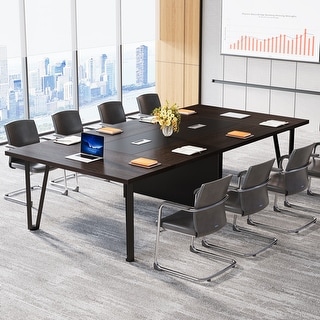 8FT Conference Table, 94" Large Conference Meeting Table with Grommet ...