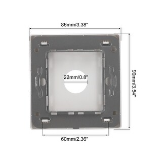 Grommet Wall Plate PC Wall Panel with 1.5 Inch Cable Through Gold Tone ...