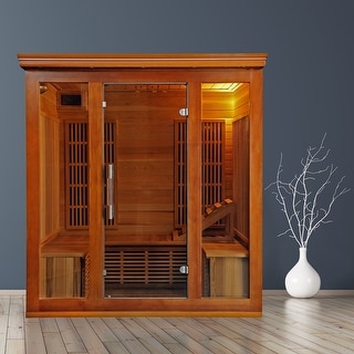 HeatWave Cedar Elite 4-5 Person Infrared Sauna with 9 Carbon Heaters - Bed Bath & Beyond - 12675732