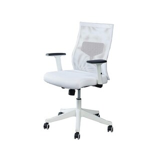 Office Chair with Mesh Fabric Back and Starbase, White - Bed Bath ...
