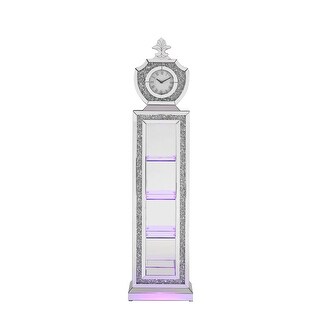Acrylic Diamonds Grandfather Clock for Living Room Roman Numeral ...