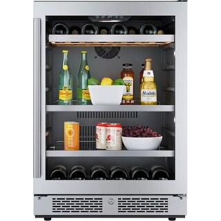 Avallon AWBC242RH 24" Wide 14 Bottle Capacity and 82 Can Capacity - Bed ...