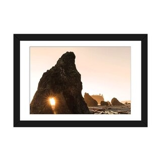 iCanvas "Sunset along sea stacks on Ruby Beach in Olympic National Park ...