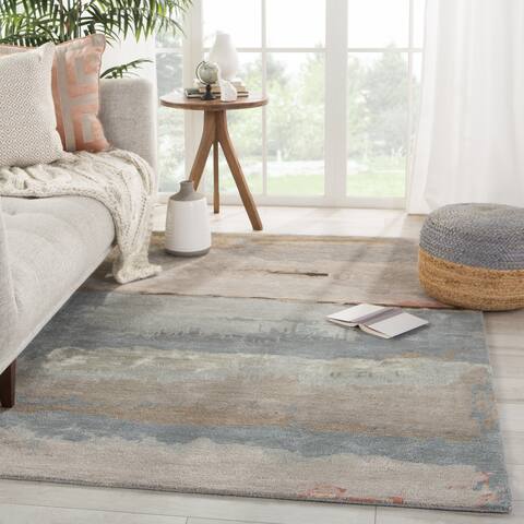 Carbon Loft Gorta Handmade Abstract Area Rug - Overstock - 31090652