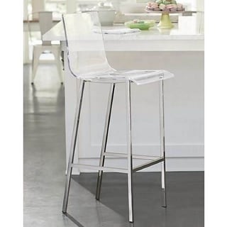 Chloe 26in Acrylic Gold Bar Stools - Bed Bath & Beyond - 37053389
