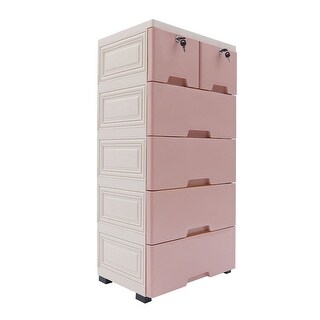 Set of 6 Pink Closet Drawer Organizers - Bed Bath & Beyond - 39295001