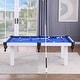 Eco-Pro Outdoor/Indoor Slate Pool Table with Pro Accessories 7ft - Bed ...
