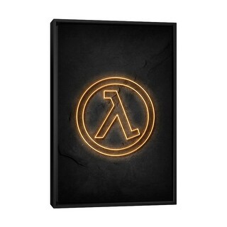 iCanvas "Half Life Neon" by Durro Art Framed Canvas Print - Bed Bath ...