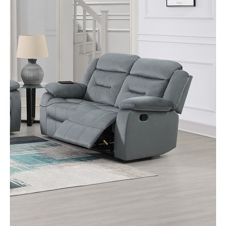 Poundex Recliner Loveseat - Bed Bath & Beyond - 40720941