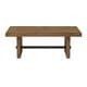 Landmark Cocktail Table with 2 Legs, Weathered Oak - Bed Bath & Beyond ...