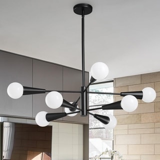 Sputnik Chandelier 8-Light Mid Century Sputnik Light Fixture Ceiling ...