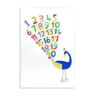 Stupell Peacock with Numbers Wall Plaque Art Design By Carla Daly - Bed ...