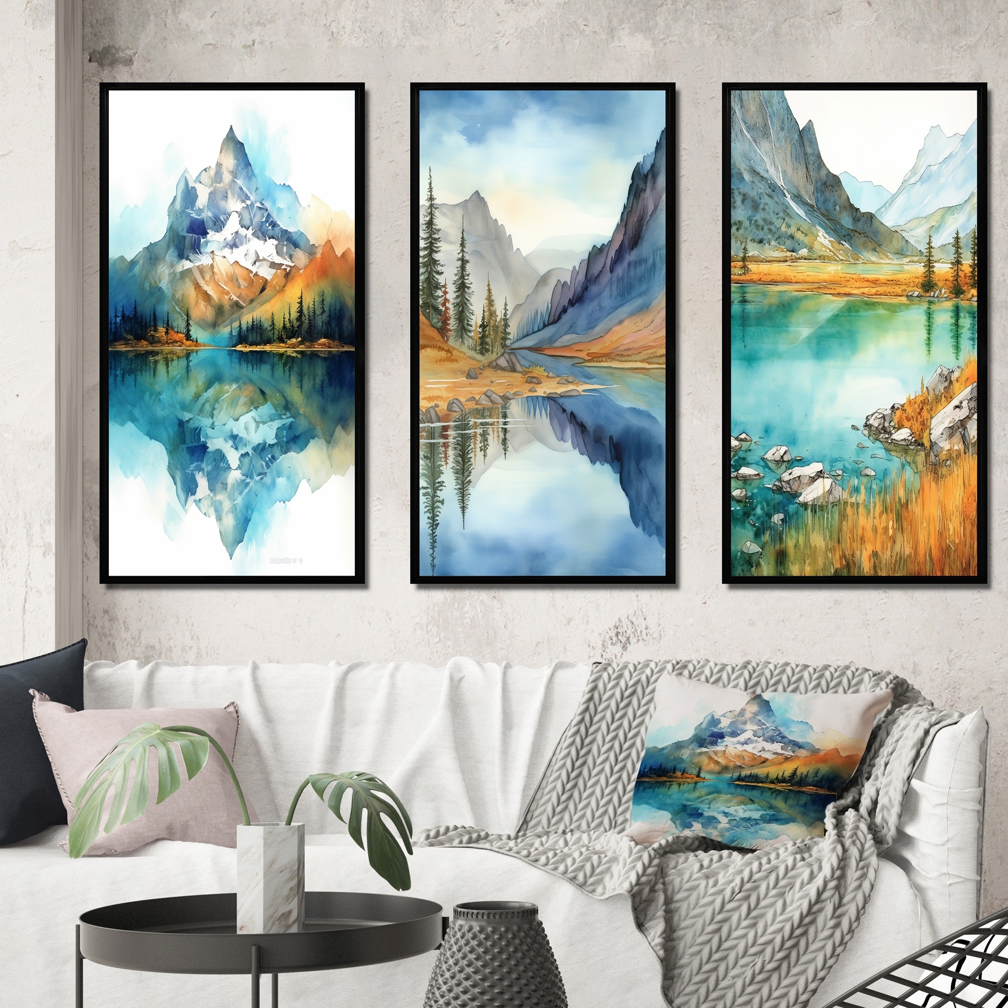 calming landscape artwork