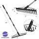Walensee 5.4FT Bow Rake Heavy Duty Garden Rake with Stainless Steel ...