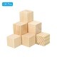 Unfinished Wooden Blocks, 30 Pack Natural Wood Cube Square Wood Blocks ...