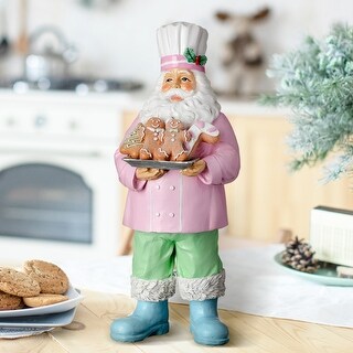 16.6" Resin Pastel Gingerbread Chef - Bed Bath & Beyond - 36560877