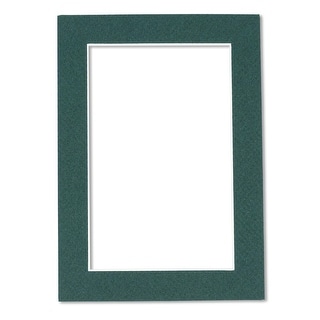 12x18 Mat Bevel Cut for 11x15 Photos - Acid Free Forest Green Precut ...