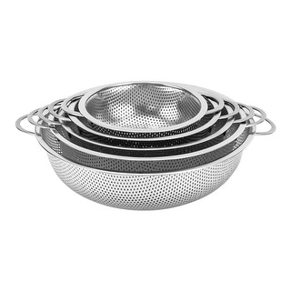5-Piece Stainless Steel Colander Set with Handles - Bed Bath & Beyond ...