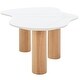 SAFAVIEH Home Collection Aurora Curvy Coffee Table - 32" W x 23" D x 14 ...