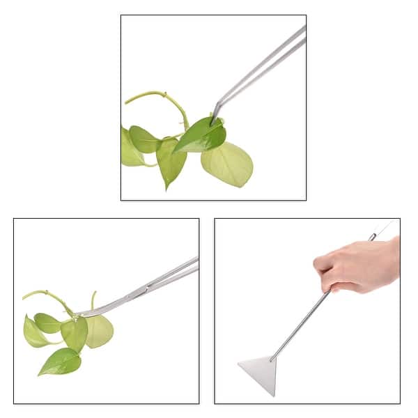 3 in 1 Set Brushed Tweezers Scissors Spatula with Flannelette Bag ...