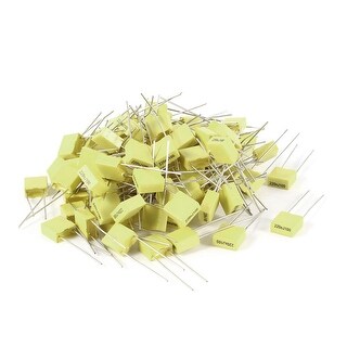 100 Pcs 5% 100V 0.22uF 5mm Pitch Radial Box Type Film Correction ...