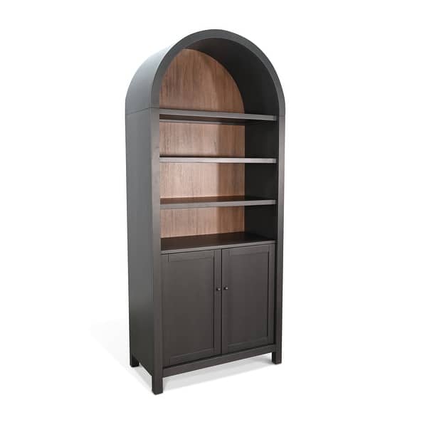 Sunny Designs Arched Display Cabinet with Doors - Bed Bath & Beyond ...