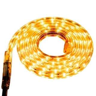 Yellow LED Strip Light - 120 Volt, High Output SMD 3528 - 19.68 Inches ...