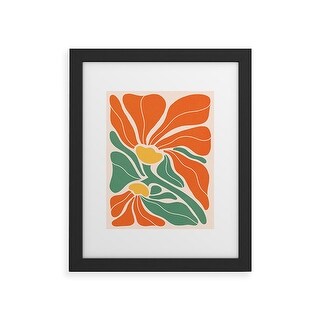 Dominique Vari Words Modern Boho Art Nouveau Floral Framed Art Print ...