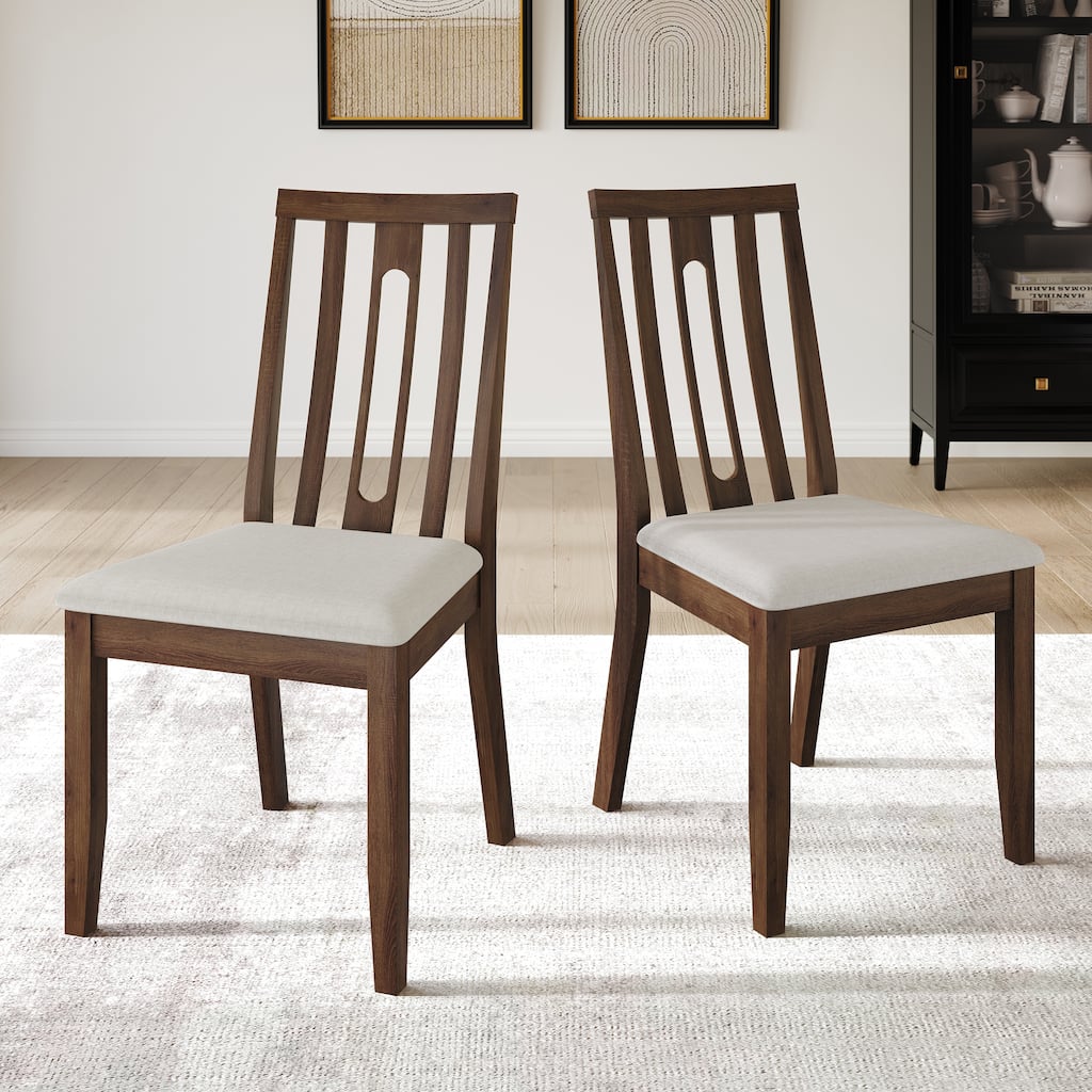 CraftPorch Simple Timeless Wooden Dining Chairs (Set of 2) - On Sale ...