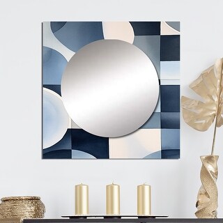 Designart "Essence Of Simplicity III" Abstract Minimalism Wall Mirror ...