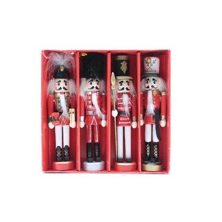 5 inch Nutcracker Ornaments, Set of 4 - red - Bed Bath & Beyond - 34656888