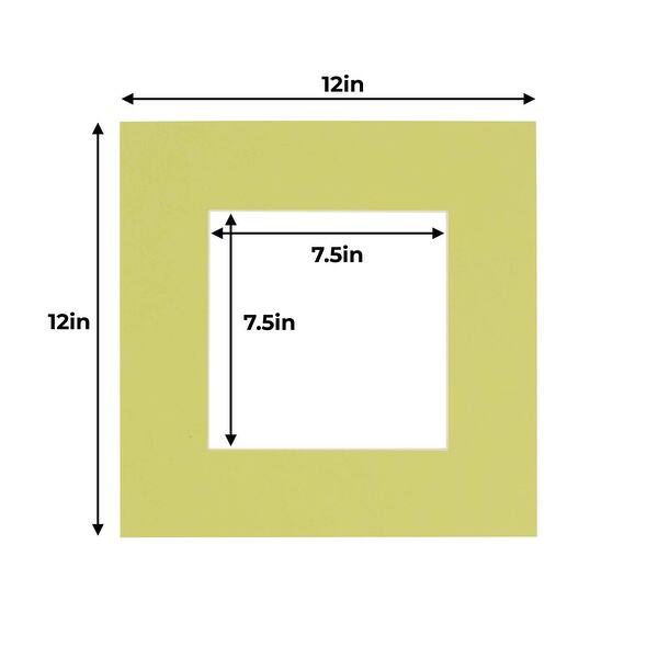 12x12 Mat for 8x8 Photo - Pistachio Green Matboard for Frames Measuring ...