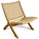 Asha - Indoor/Outdoor Folding Lounge Chair - 'Viro' Synthetic Woven ...
