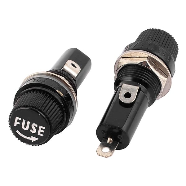 2 Pcs AC125V/15A 250V/10A 14mm Thread Panel Mounted Fuse Holder For ...
