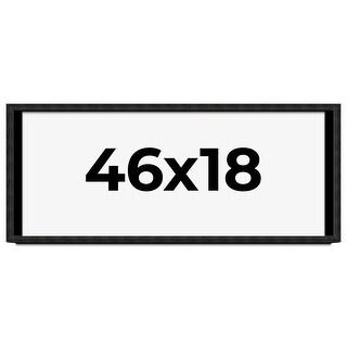 46x18 Shadow Box Black Rustic Barnwood Display Frame | 1.125 Inch - Bed ...