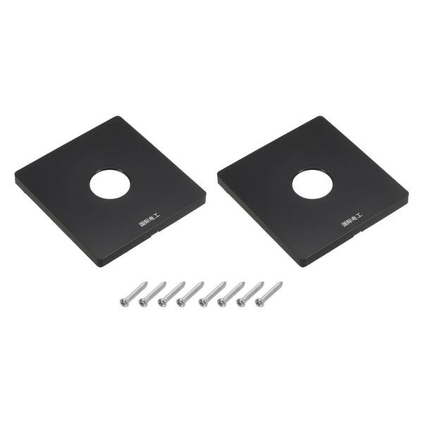 Grommet Wall Plate PC Wall Panel with 0.9 Inch Cable Through Black 2 ...