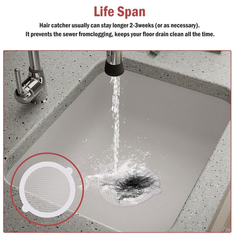 25pcs Disposable Shower Drain Hair Catcher On Sale Bed Bath