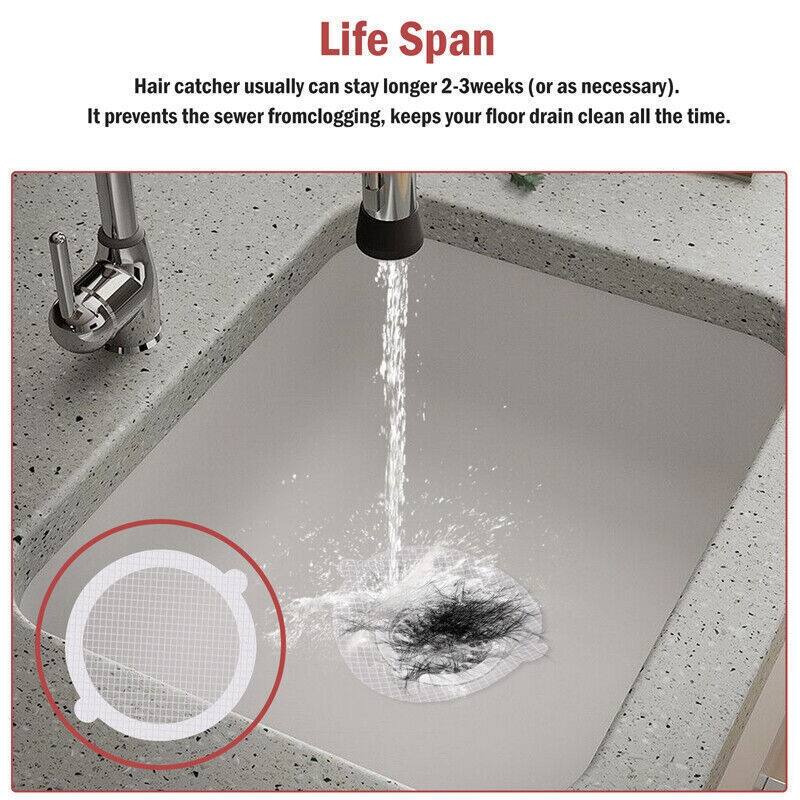 25pcs Disposable Shower Drain Hair Catcher On Sale Bed Bath