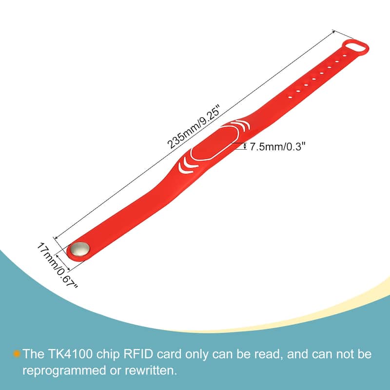 ID Card Key Wristband RFID Proximity 125KHz TK4100 Read Only Token Tag ...