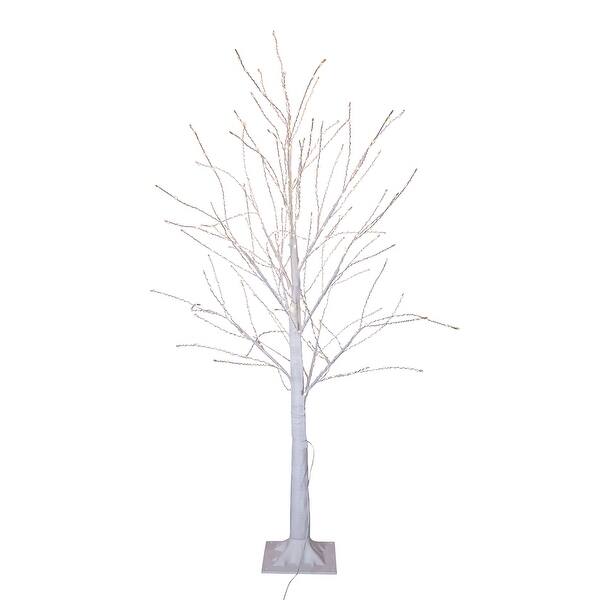 Kurt Adler 4-Foot Winter white Twig Tree with 500 Warm White Lights - 4 ...
