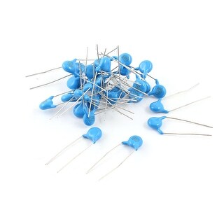 30 Pcs 8mm Lead Spacing Safety Ceramic Capacitors 400V - Blue - Bed ...