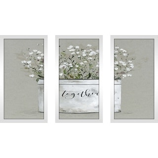 "Bouquet of Grace Bucket Together" 3 Piece Print on Acrylic - Bed Bath ...