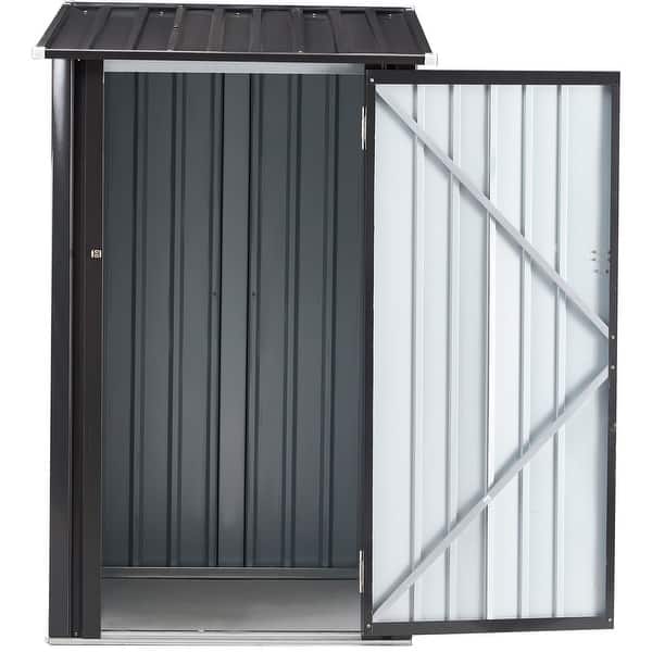 Outdoor Storage Shed with Single Lockable Door - Bed Bath & Beyond ...