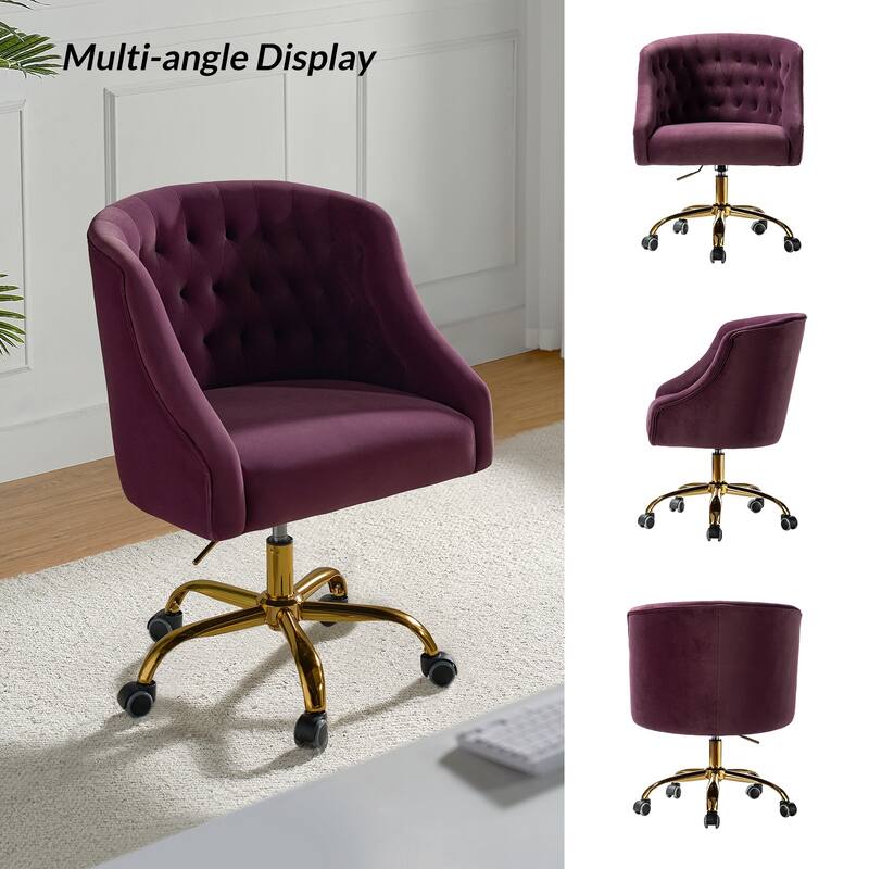 Lydia Velvet Task Chair - Overstock - 29126365