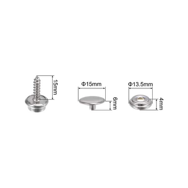 Canvas Snap Kit Snaps Stainless Steel Screw Snap Fasteners Kit Snaps ...