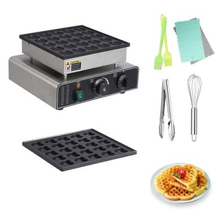 Mini Muffin Maker, 25 Hole/25 Heart, 50-300°C Temperature and Time ...